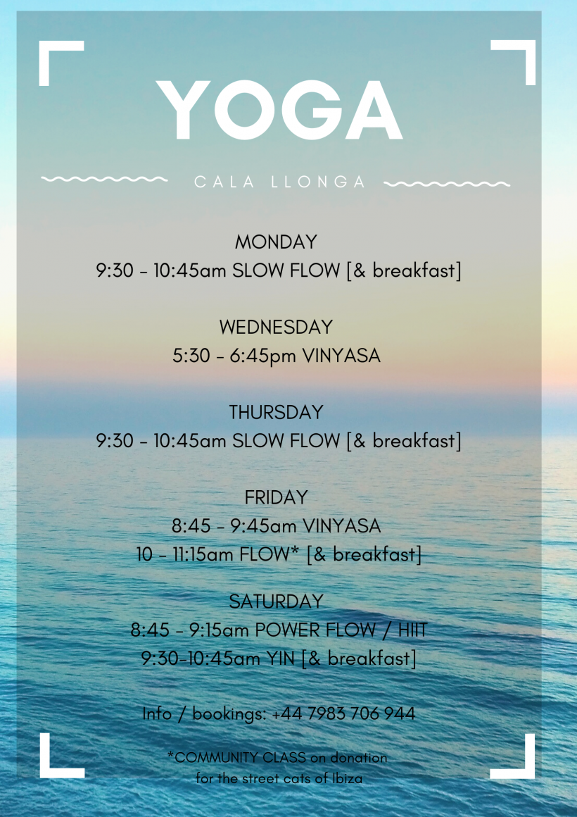 Yoga class timetable – CAN KATS